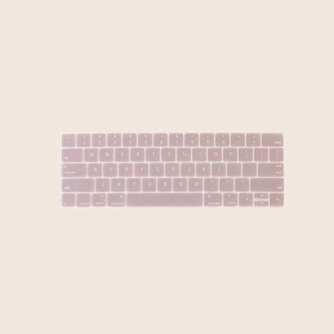 Pink Silicone Keyboard Cover, Tech Accessory, MacBook Pro Keyboard ...