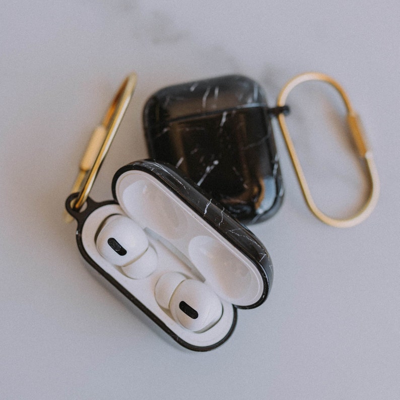Black Marble Airpod Pro Case Slim Protective Hard Shell - Etsy