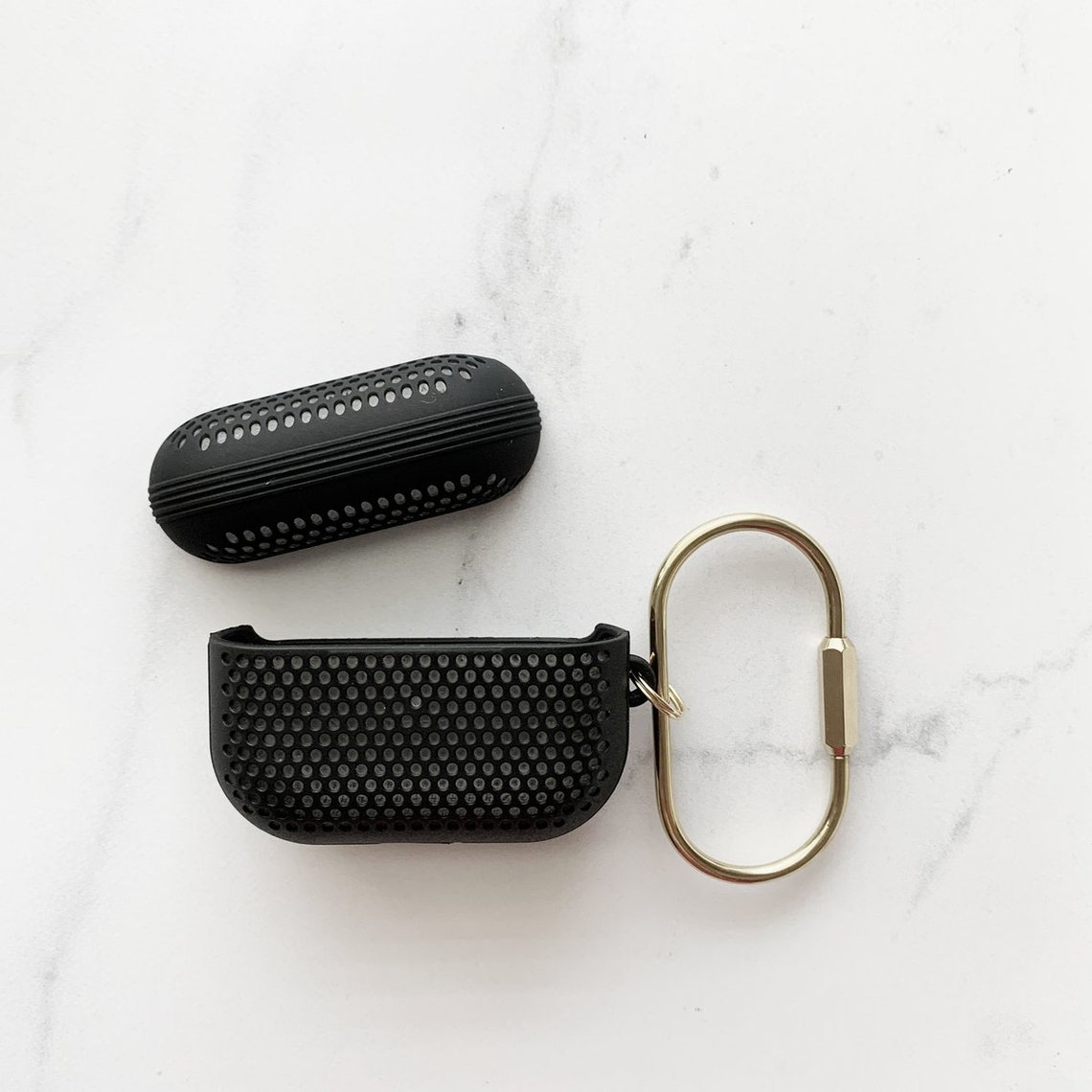 Mesh Matte Black Airpod Case Slim Protective Airpod Case With - Etsy