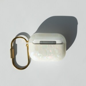 Pearl White AirPod Case, AirPod Pro Case, AirPod Case Keychain, AirPod ...