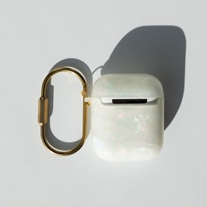 Pearl White AirPod Case, AirPod Pro Case, AirPod Case Keychain, AirPod ...