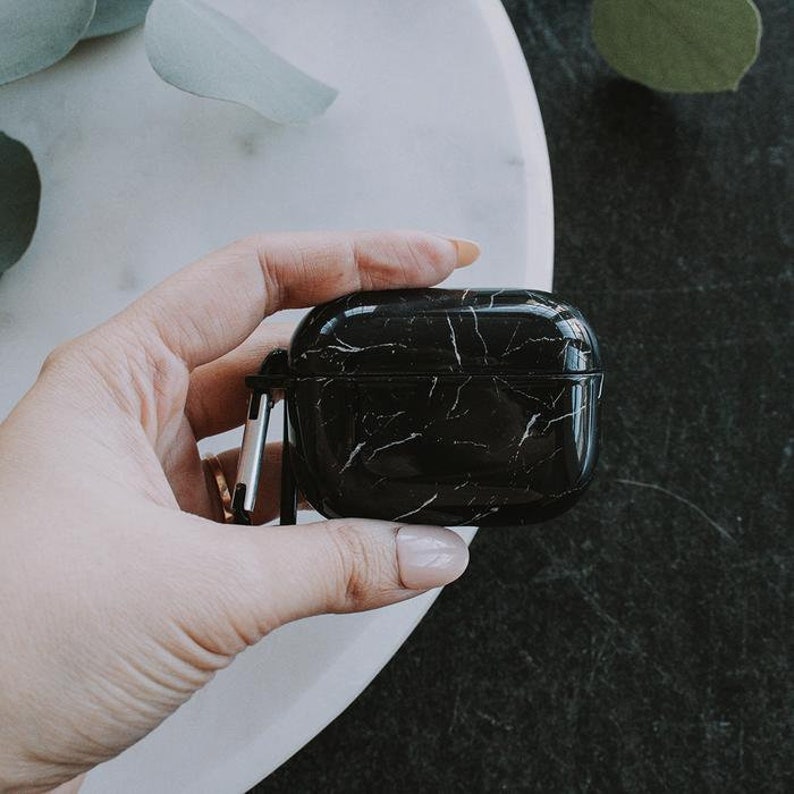 Black Marble Airpod Pro Case Slim Protective Hard Shell - Etsy