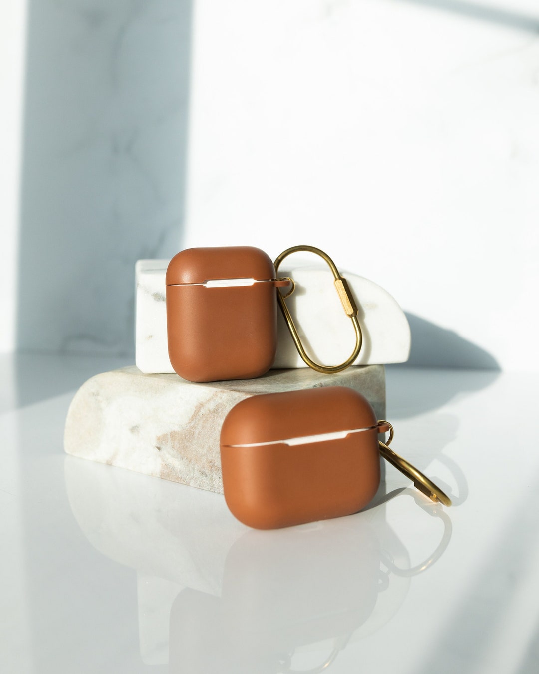 Terracotta AirPod Case, Slim Protective AirPod Case With Gold Hook ...