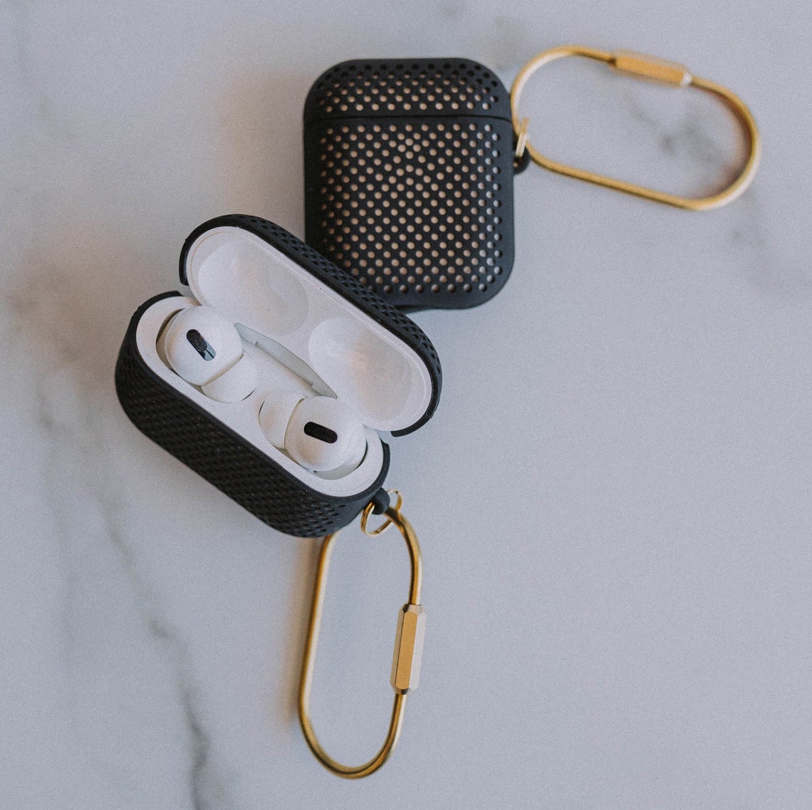 Mesh Matte Black Airpod Case Slim Protective Airpod Case With - Etsy