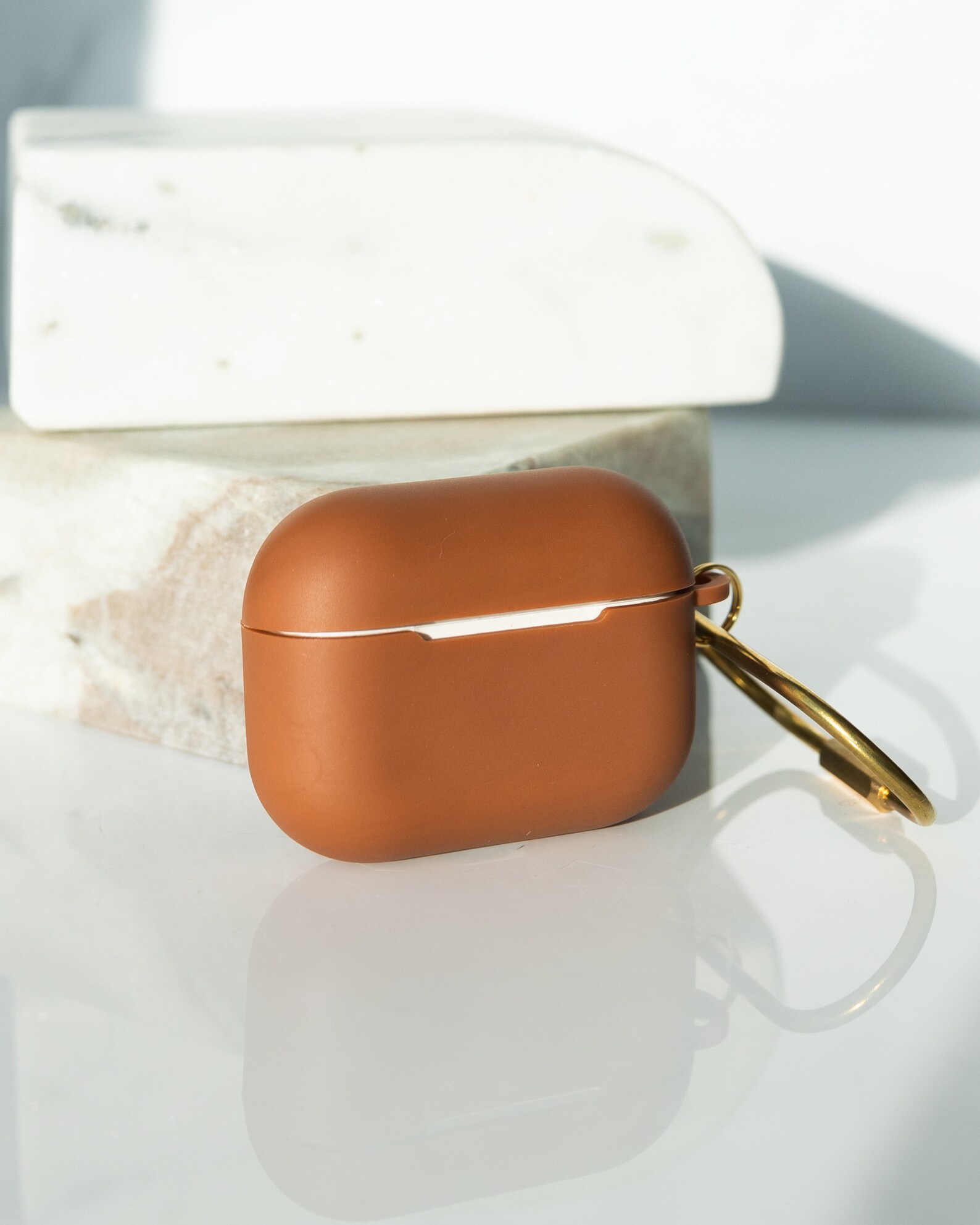 Terracotta Airpod Case Slim Protective Airpod Case With Gold - Etsy