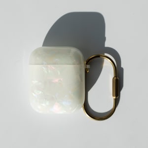 Pearl White AirPod Case, AirPod Pro Case, AirPod Case Keychain, AirPod ...