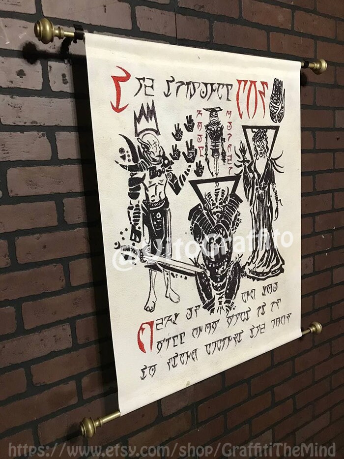 The Tribunal Gods of Morrowind Canvas Wall Scroll - Etsy