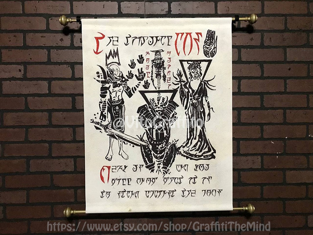 The Tribunal Gods of Morrowind Canvas Wall Scroll - Etsy
