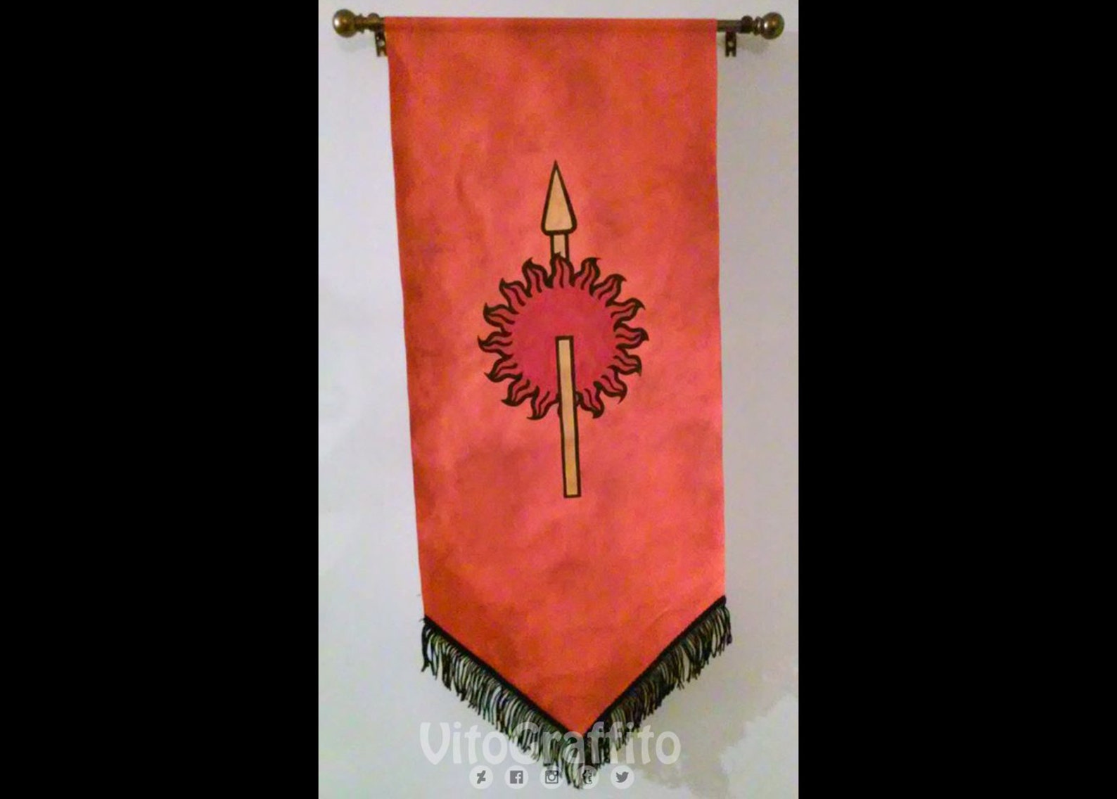 House Martell Sigil Banner - Game of Thrones - Etsy
