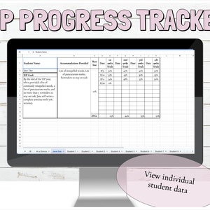 9 Weeks IEP Progress Tracker and Data Collection File - Etsy