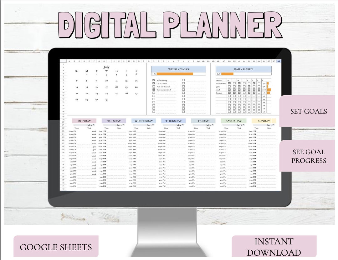 2024-2025 Digital Planner and Calendar File - Etsy