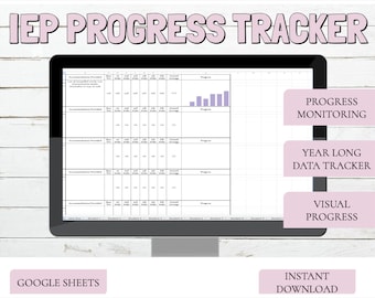 9 Weeks IEP Progress Tracker and Data Collection File - Etsy
