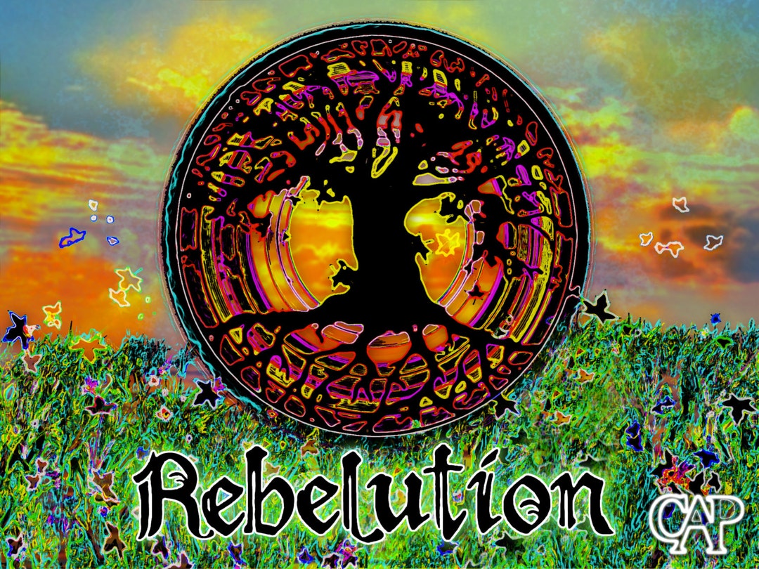 Rebelution Poster by Connor Purcell - Psychedelic Band Poster - Etsy