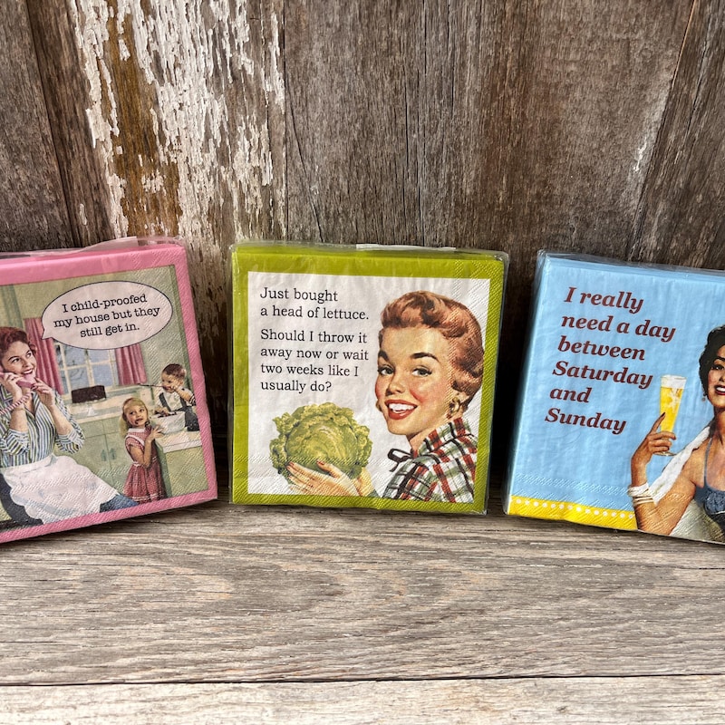 Funny Cocktail Napkins - Etsy