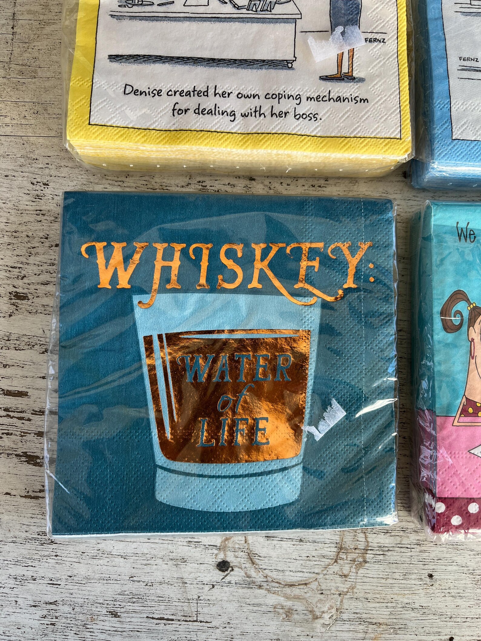 Vintage 1950's Style Humorous Cocktail / Beverage Paper Napkins - Etsy