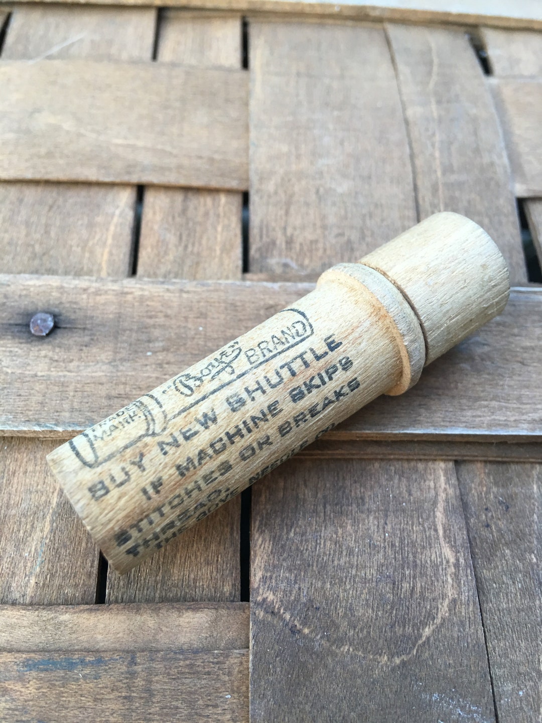 Antique Boye Brand Wooden Needle Container - Etsy