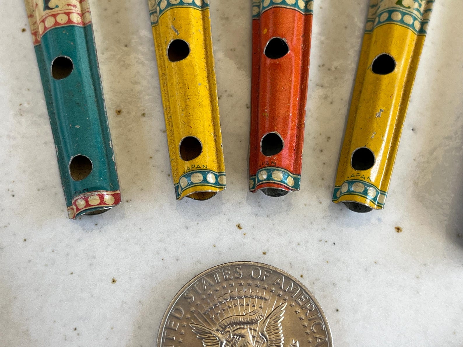 1 Vintage Tin Litho Cracker Jack Metal Whistle, Made in Japan - Etsy
