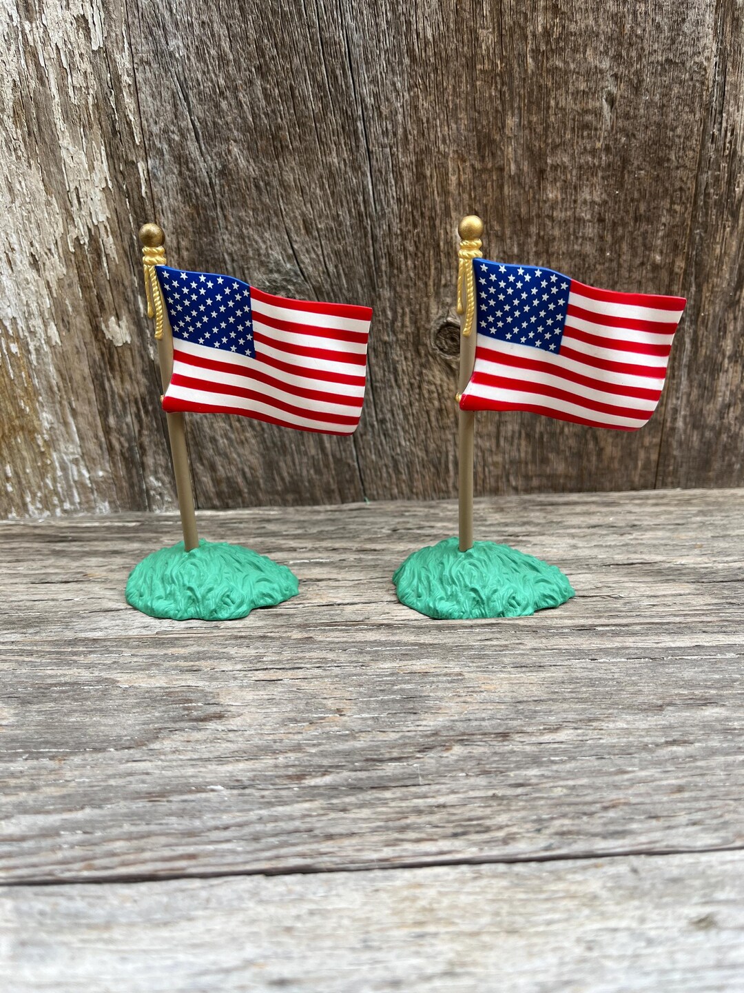 1 Vintage 1993 Hallmark Plastic American Flag on Stand - Etsy