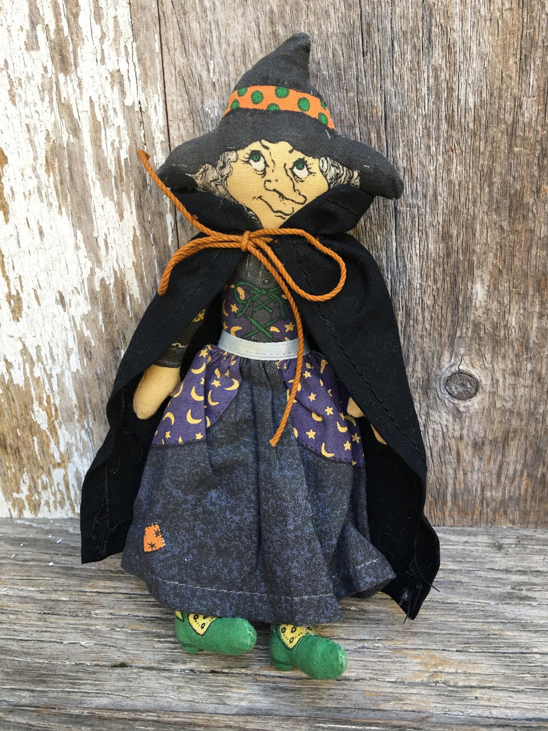 Vintage Hallmark Stuffed Halloween Witch Doll - Etsy
