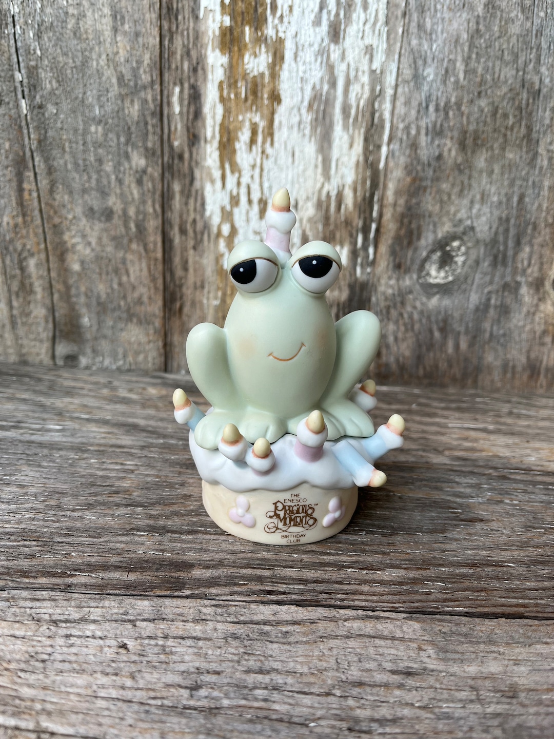 Enesco Precious Moments Frog Birthday Frog Cake Topper - Etsy