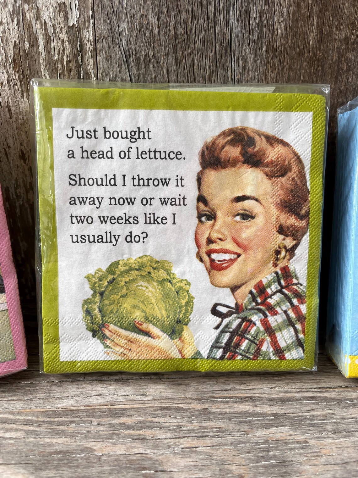 Vintage 1950's Style Humorous Cocktail / Beverage Paper Napkins - Etsy