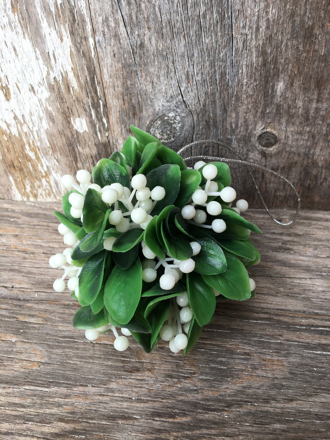 Vintage Hard Plastic Bunch of Mistletoe, Christmas, Ornament - Etsy