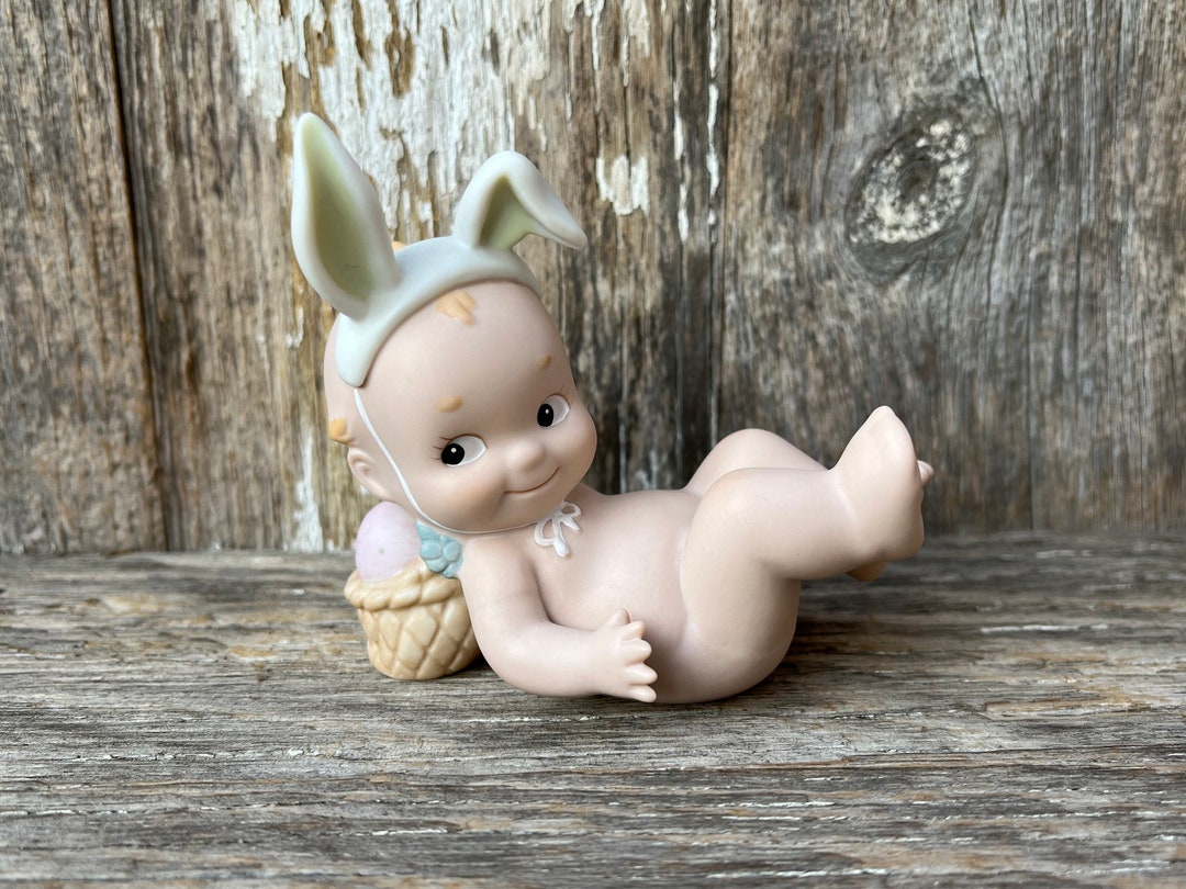 1 Vintage Porcelain Enesco Easter Cupie Doll Figurine - Etsy
