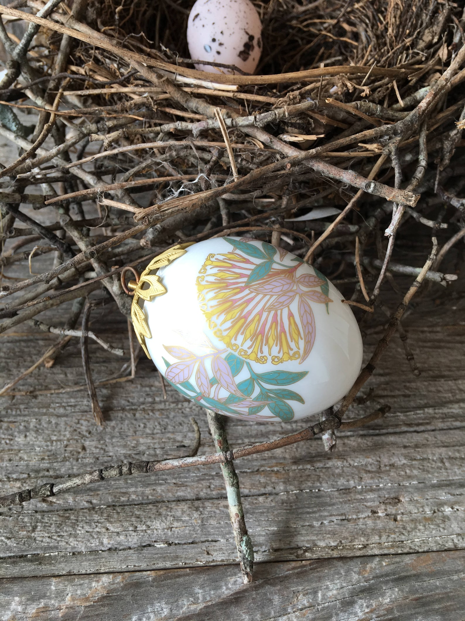 German Porcelain Egg Ornament Germany Osterei Rosenthal | Etsy