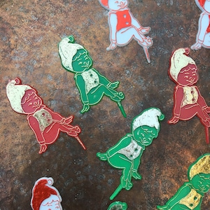 Vintage Plastic Elf Picks, Cake Picks, Christmas Pixie - Etsy