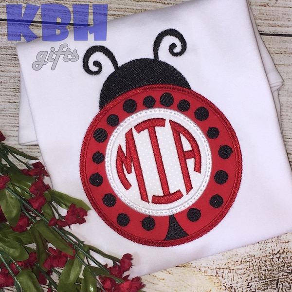 Ladybug Monogram - Etsy