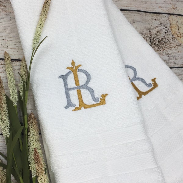 Monogram Hand Towel - Etsy