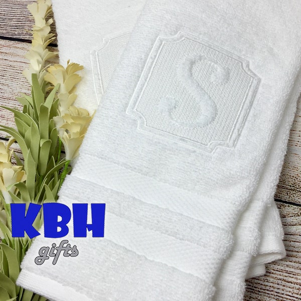 Embossed Monogram - Etsy