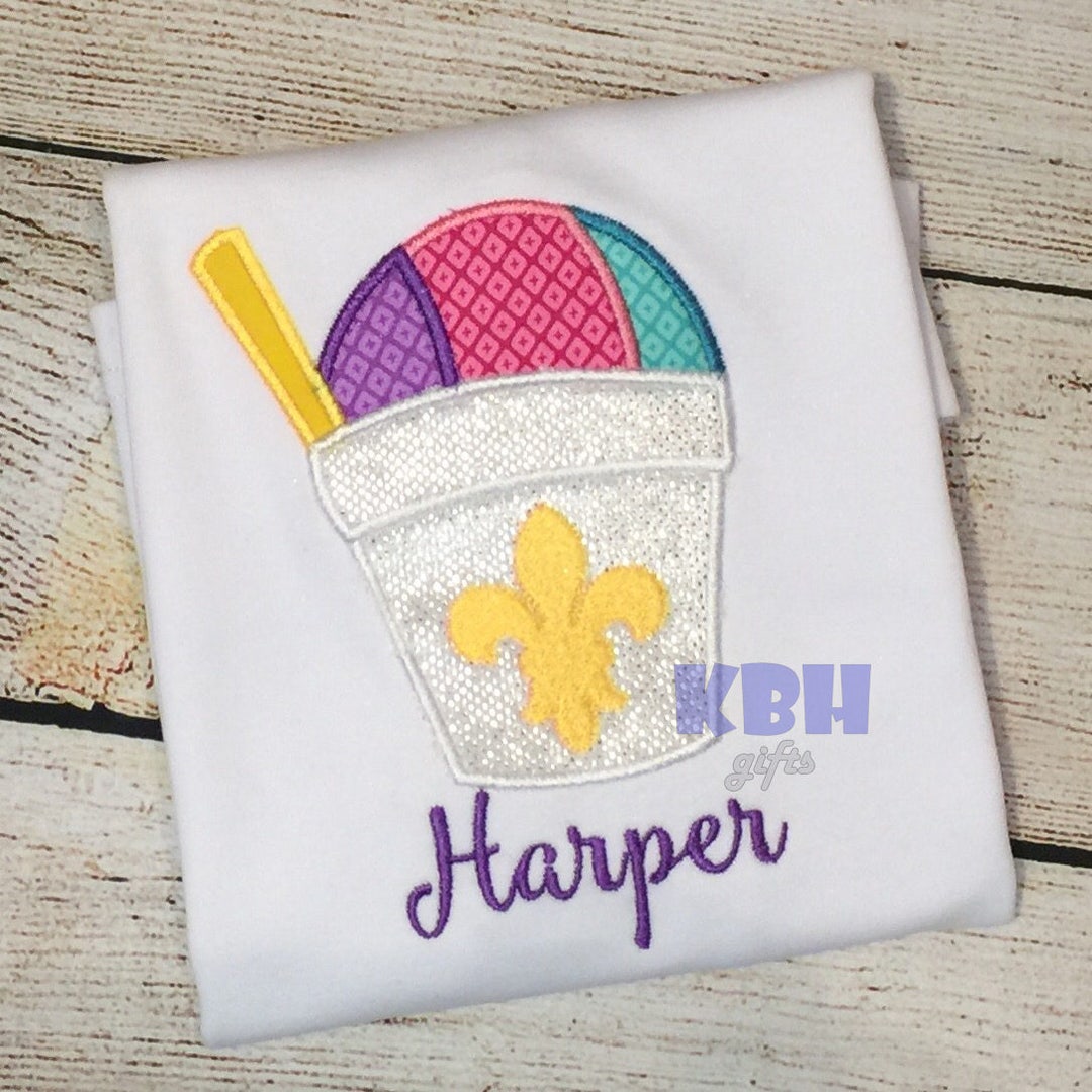 Embroidered NOLA Snowball Shirt - Etsy