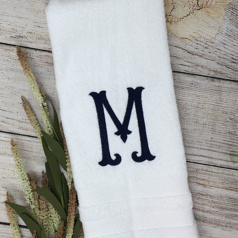 Monogram Hand Towel - Etsy