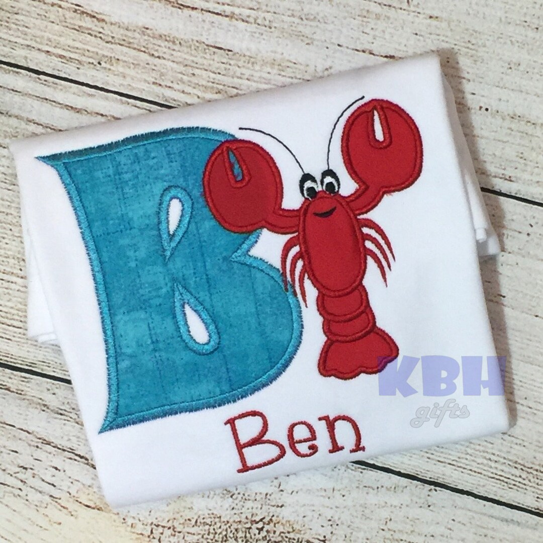 Embroidered Crawfish Shirt - Etsy
