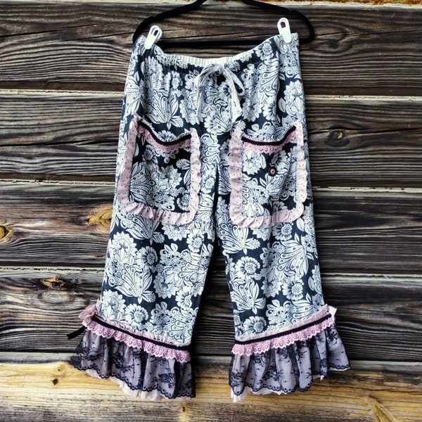 Womens Ruffle Pants - Etsy