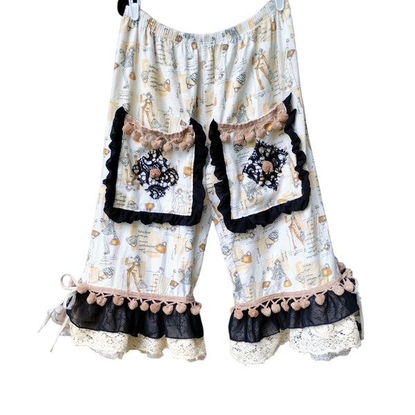 Womens Ruffle Pants - Etsy