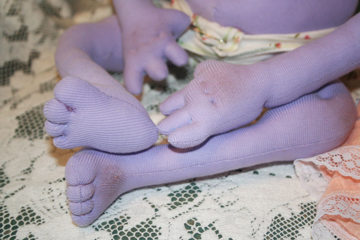 Alien Fantasy Baby Cloth Doll 20 Inch W/ Custom Outfit and Toy OOAK ...