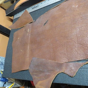 Distressed Leather Project DIY Leather Project Scrap Leather Craft ...