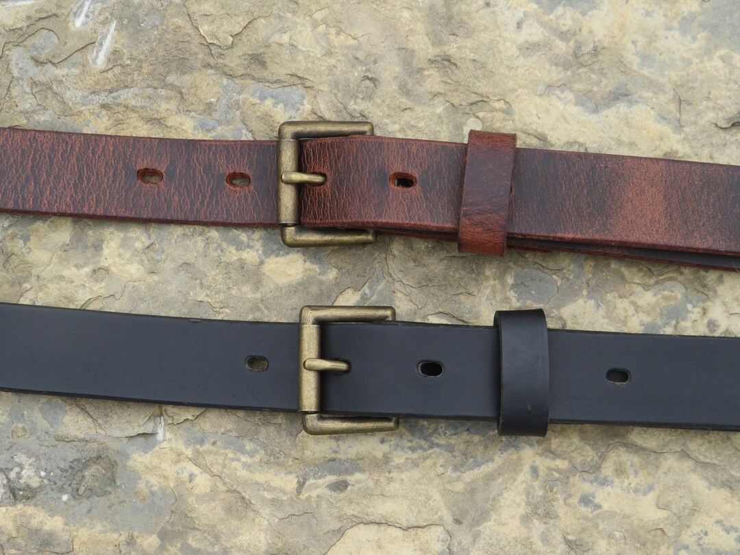 1 Inch Wide Leather Belt Narrow Leather Belt Womans Leather Belt Full ...