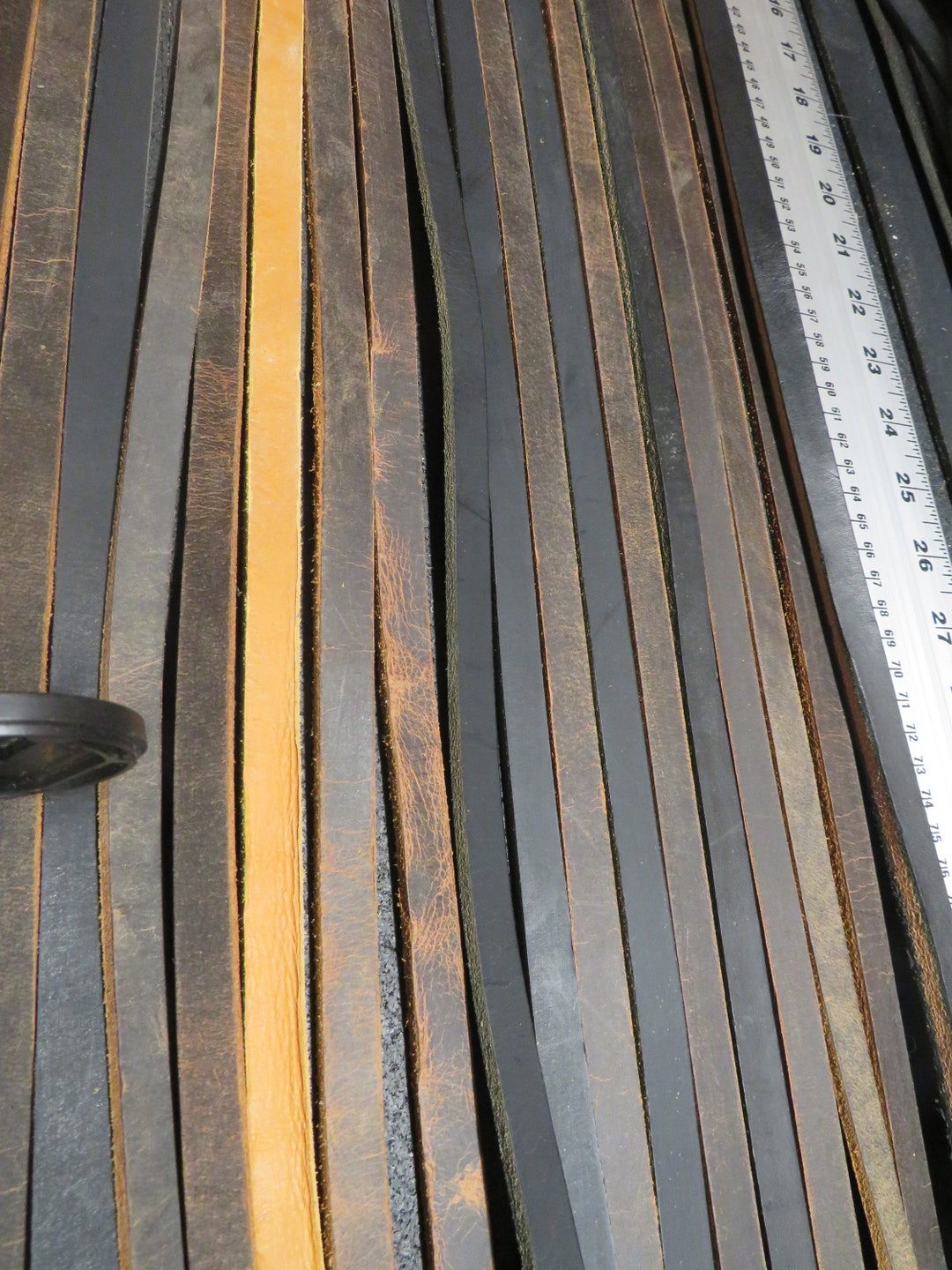 Lot of 20 Full Grain Leather Straps 1/2 Wide Over 40-70 Inches Long ...