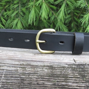 Narrow Leather Belt Handmade Leather Belt, 1" Wide Leather Belt Leather ...