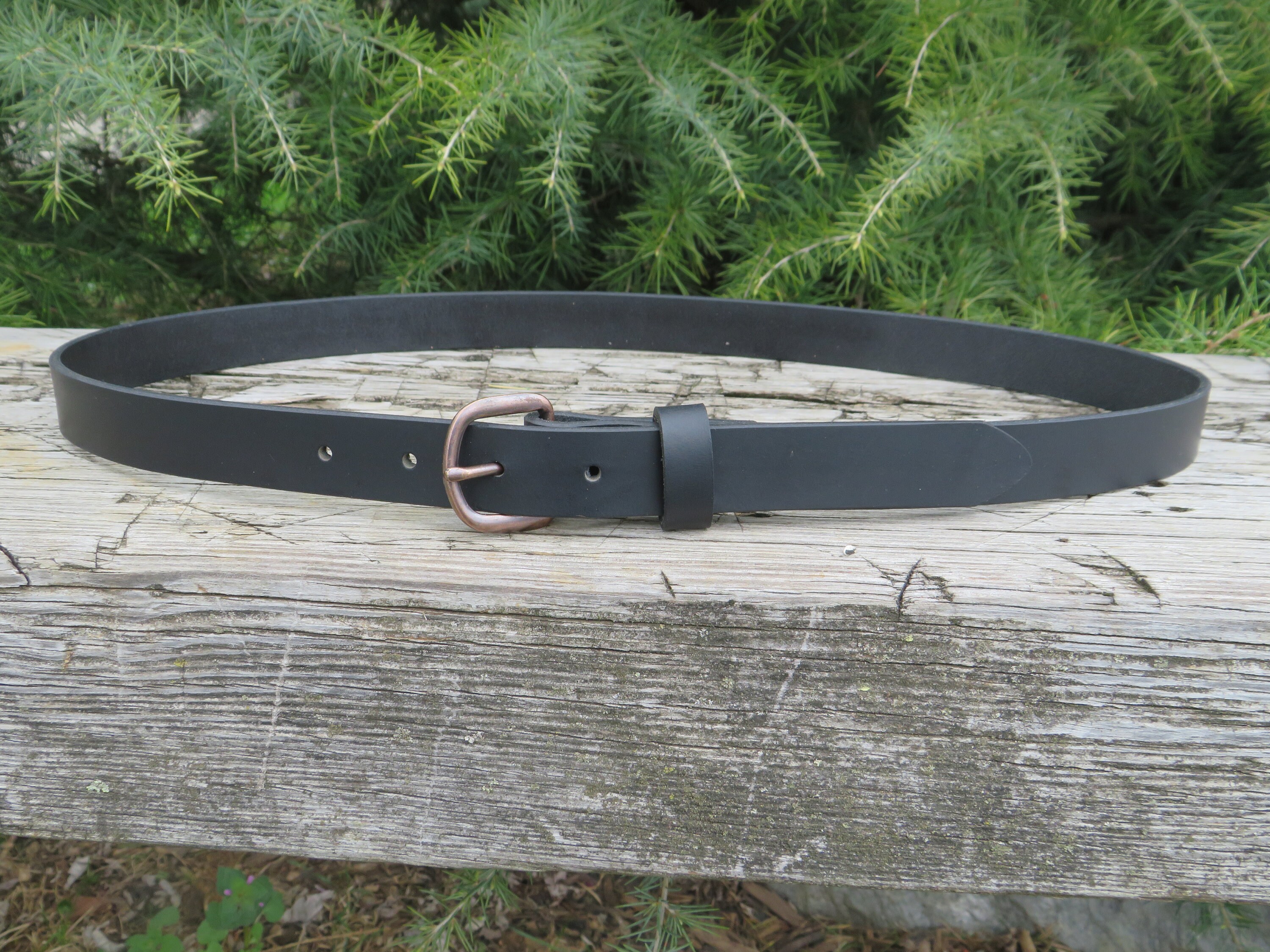 1 Inch Black Leather Belt, Full Grain Black Leather Belt, Womans ...