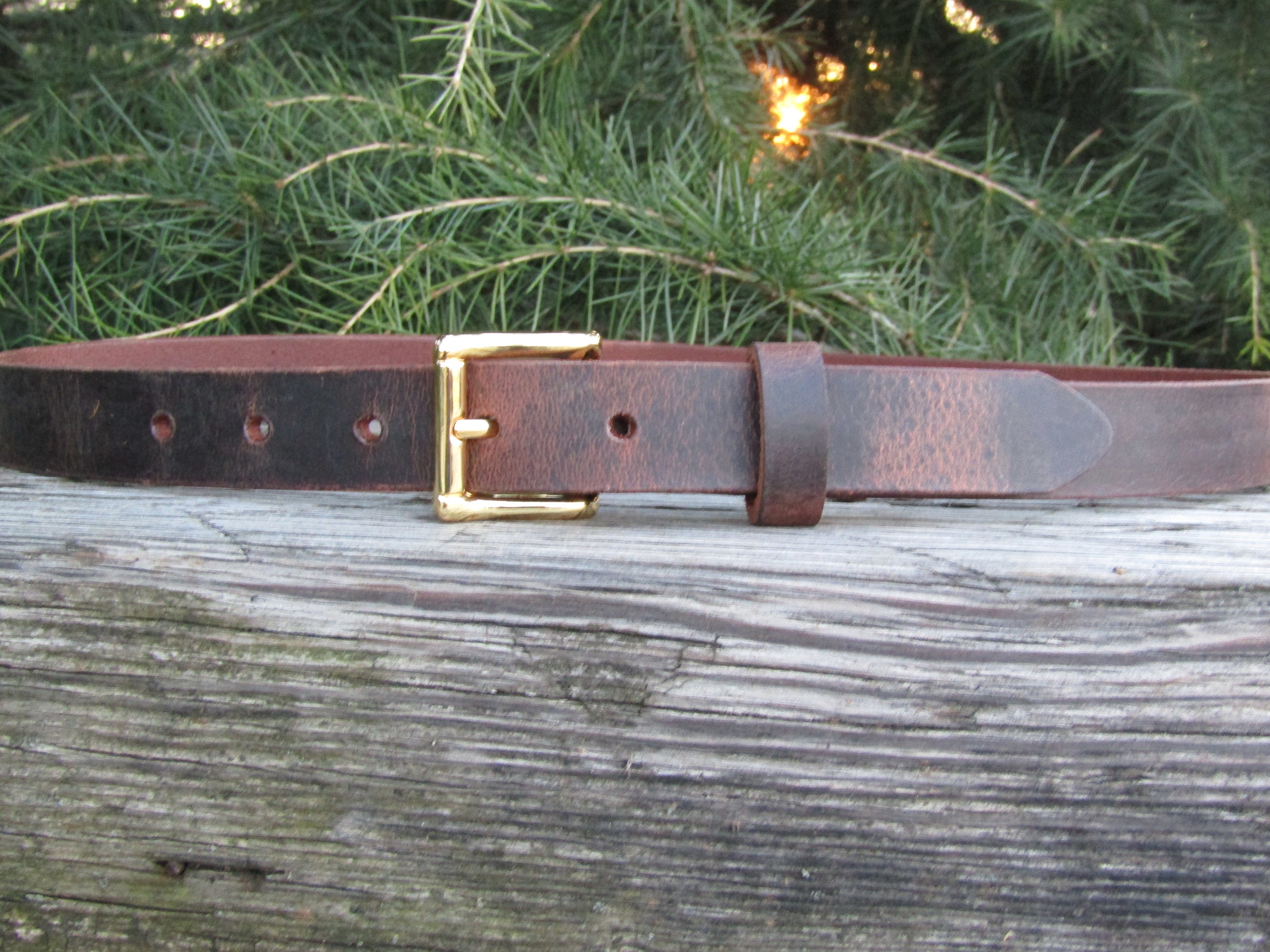 1 Inch Wide Leather Belt Full Grain Brown Leather Belt - Etsy