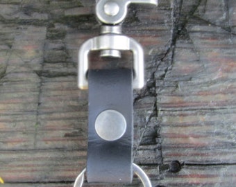 Water Buffalo Leather Belt Loop Keychain - Etsy