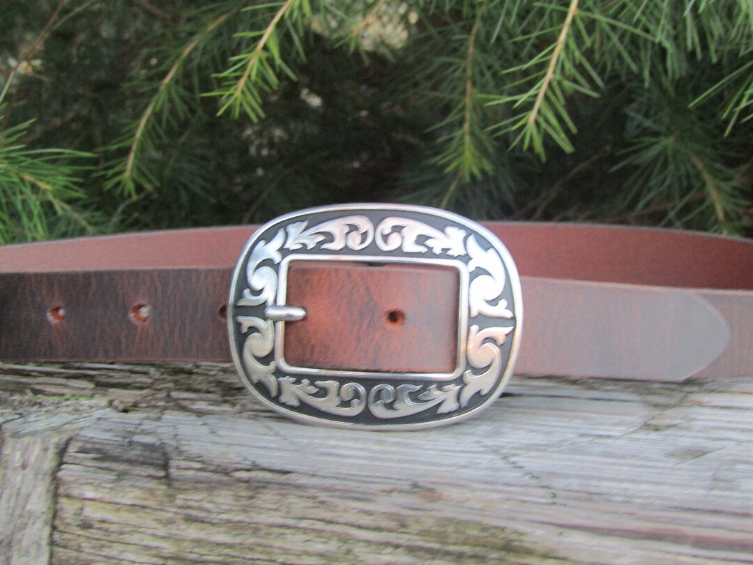 Narrow Leather Belt/ Womans Belt Jeremiah Watt Buckle Belt/full Grain ...