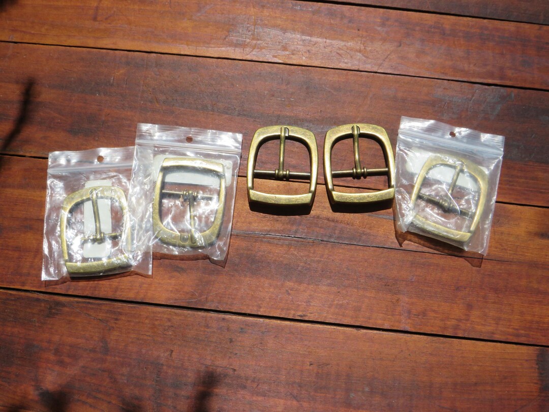 5 Buckles Antique Brass Finish Buckles 1 1/2" Wide Straps - Etsy