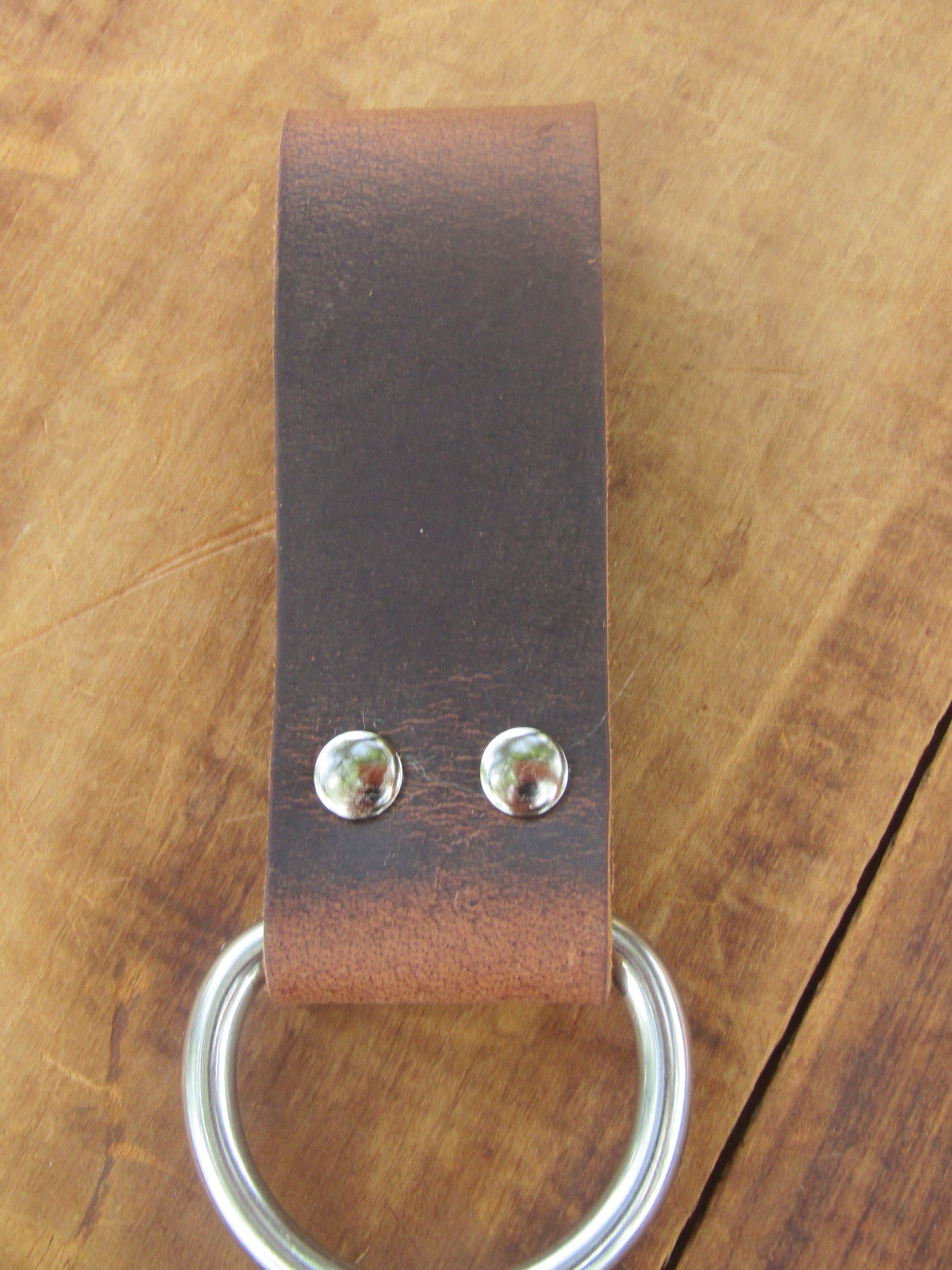 Water Buffalo Leather Knife Hanger, Strap Holder, With Stainless Steel ...
