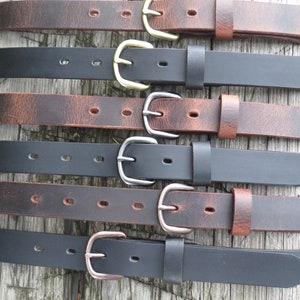 Narrow Leather Belt Handmade Leather Belt, 1" Wide Leather Belt Leather ...