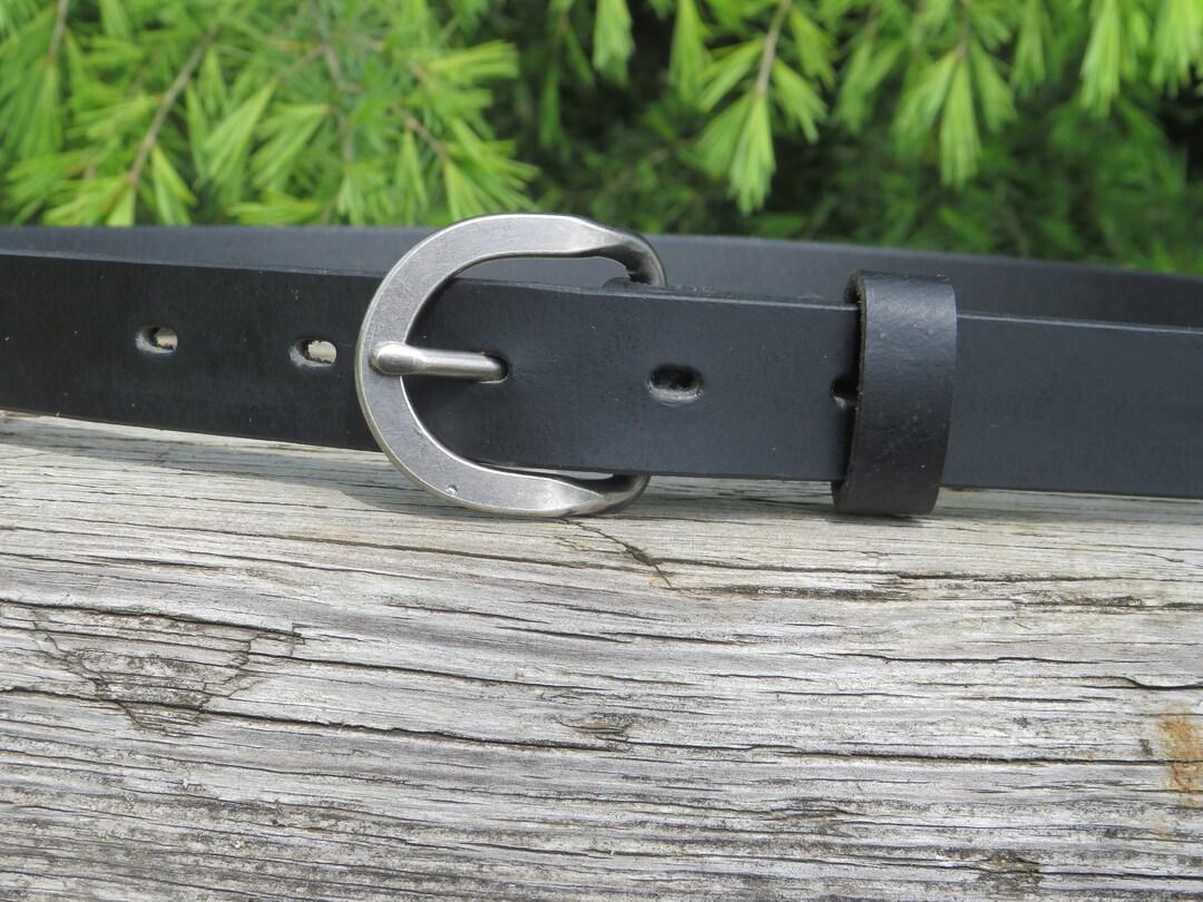 Narrow Leather Belt/ Womans Belt / Black Leather Womans Belt, 1 Inch ...